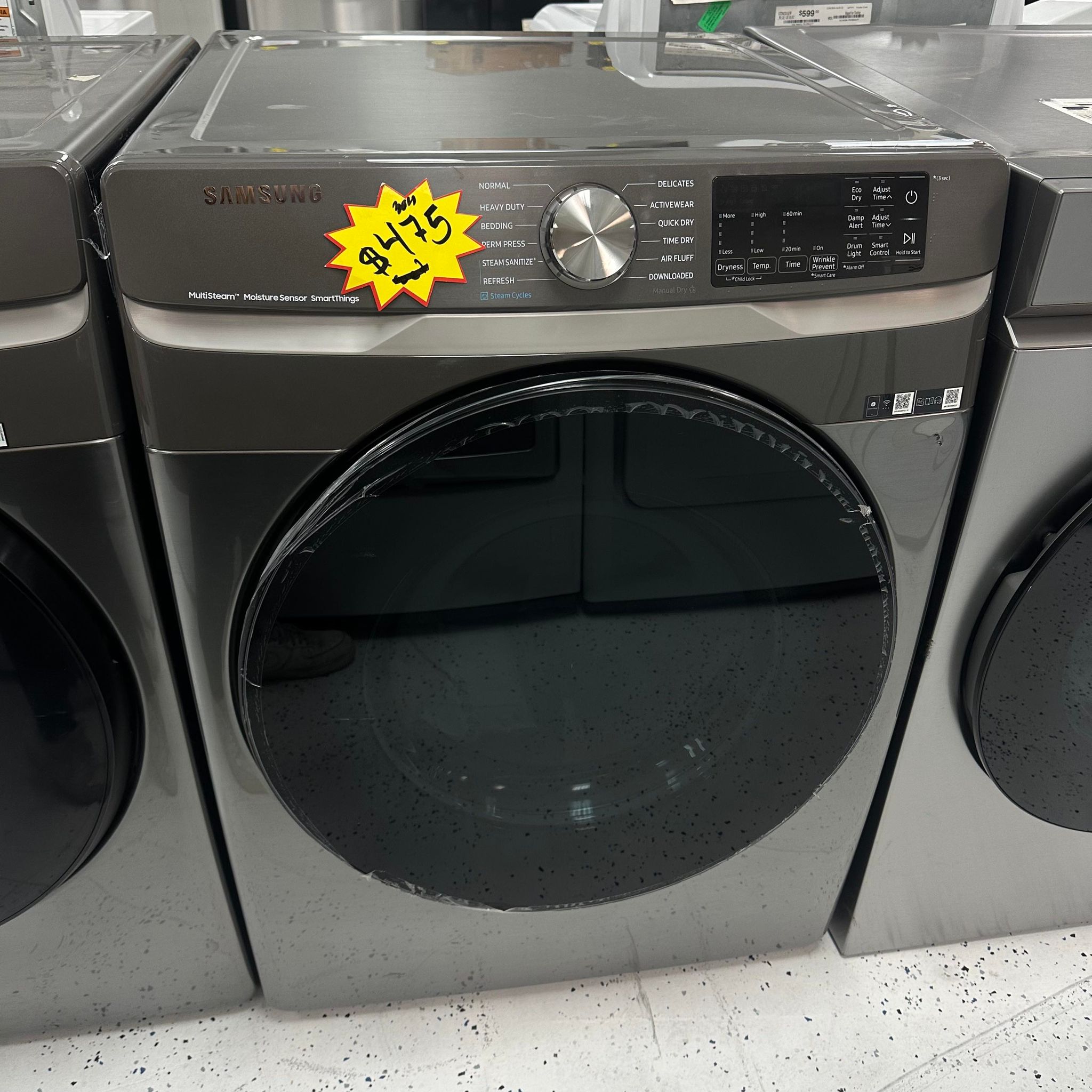 SAMSUNG 7.5 cu. ft. Smart Electric Dryer with Steam Sanitize+ in ...